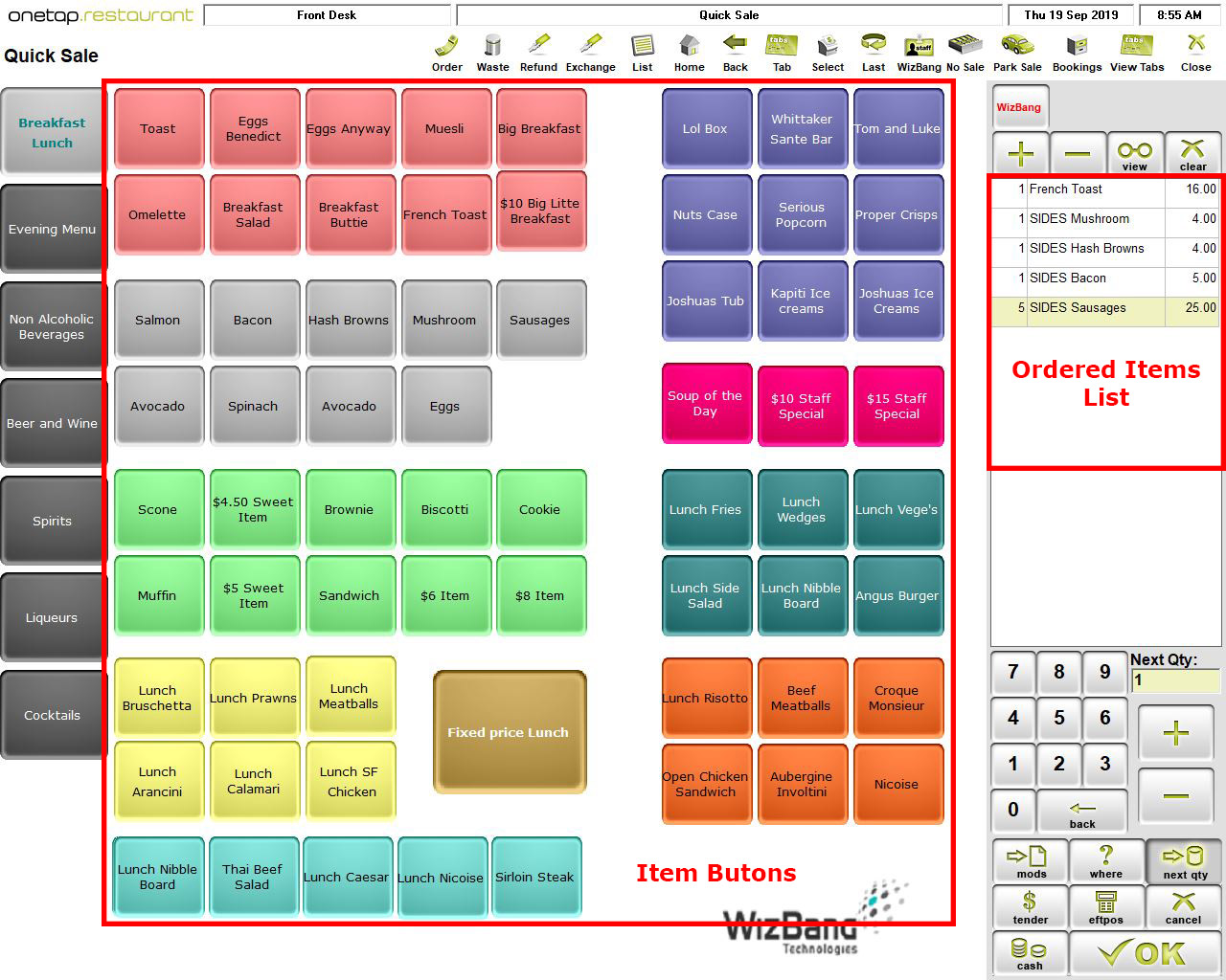 Section 4 - Adding items to a Quick Sale - End User Guides
